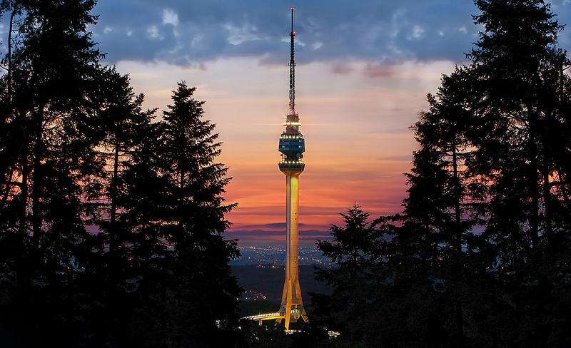 The Avala mountain, see Belgrade from the skies